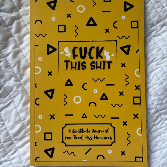 Office | Yellow Gratitude Journal With Bold Text | Poshmark